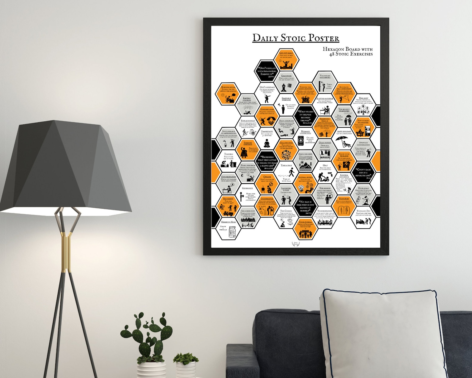 Daily Stoic Exercises Poster Printable Practical Stoic Tools - Etsy