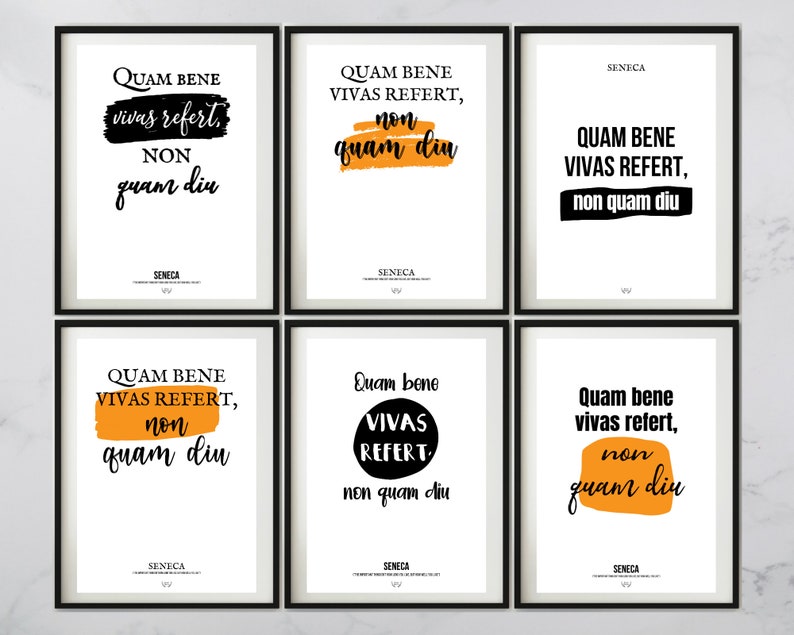 Poster Latin Quote Wall Decor Latin Phrase Wall Art Latin | Etsy