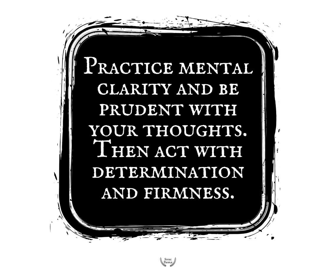 Self-reflection Quote Growth Mindset Poster Stoic Rules for | Etsy