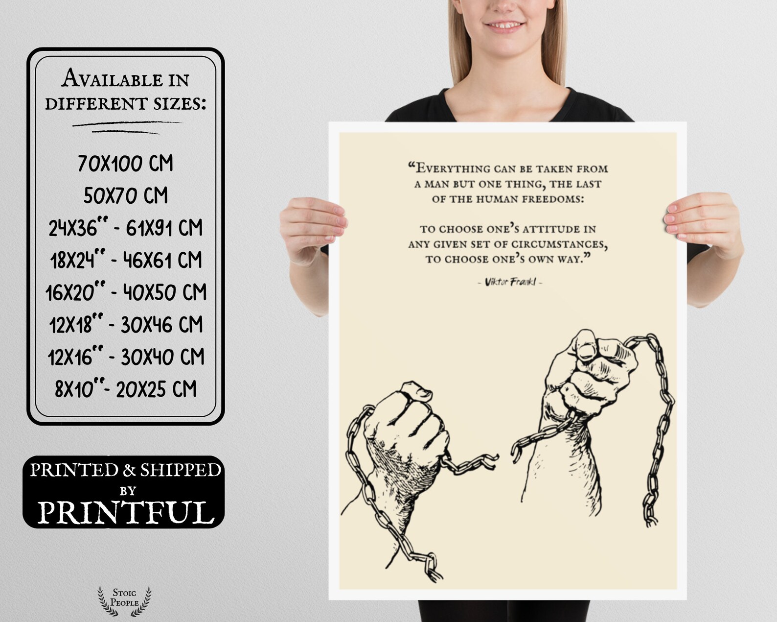 Viktor Frankl Quote Stoic Attitude Quote Man's Search - Etsy