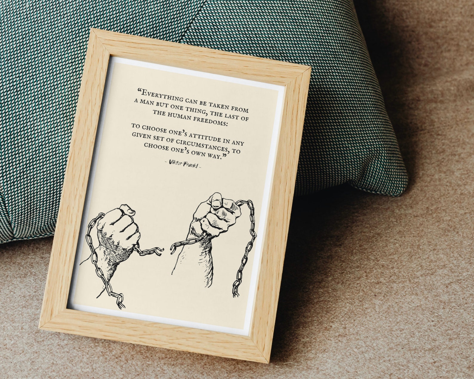 Viktor Frankl Quote Stoic Attitude Quote Man's Search - Etsy