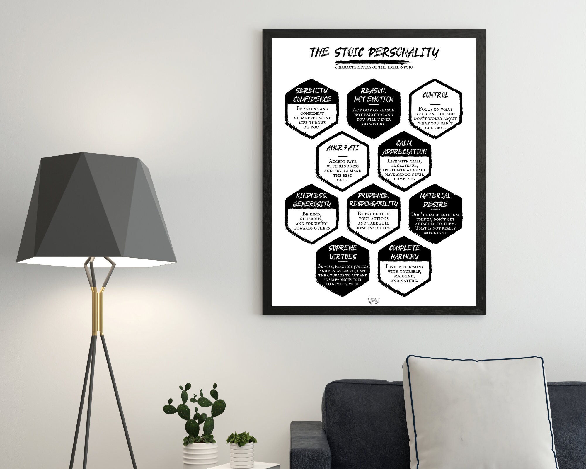 Stoic Principles Poster: Stoic Personality Profile (digital Download ...