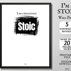 Stoicism Print, Cardinal Virtues, Wisdom Quote Print Stoic Philosophy ...