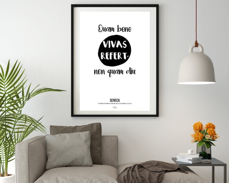 Poster Latin Quote Wall Decor Latin Phrase Wall Art Latin | Etsy