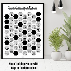 Stoicism Prints, Memento Mori Calendar, Daily Stoic Exercises Poster ...