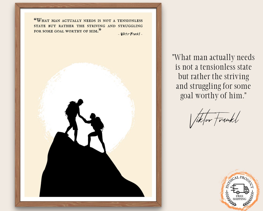 Viktor Frankl Quote Print Stoicism Quote Prints Man's - Etsy