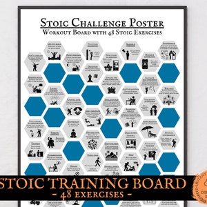 Stoic Challenge Poster: 48 Stoic Exercises (digital Download) - Etsy