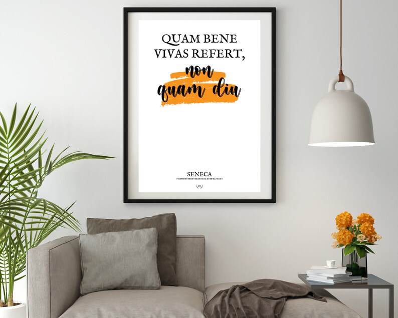Poster Latin Quote Wall Decor Latin Phrase Wall Art Latin | Etsy