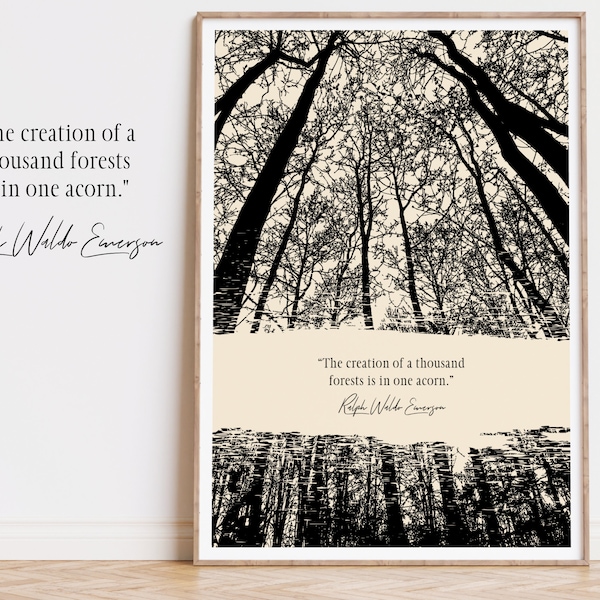 Emerson Quote Print - Etsy UK