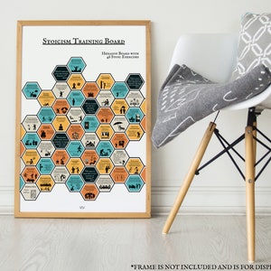 Stoic Exercise Poster With 48 Stoicism Exercises, Stoicism Training ...