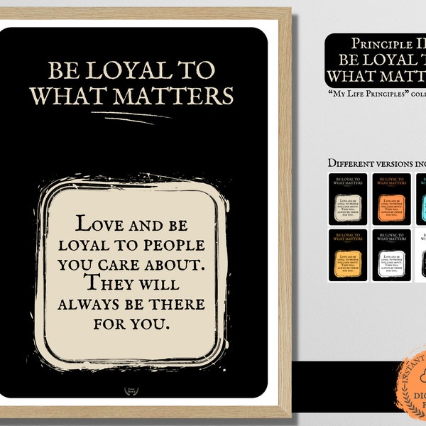 Loyalty Poster - Etsy