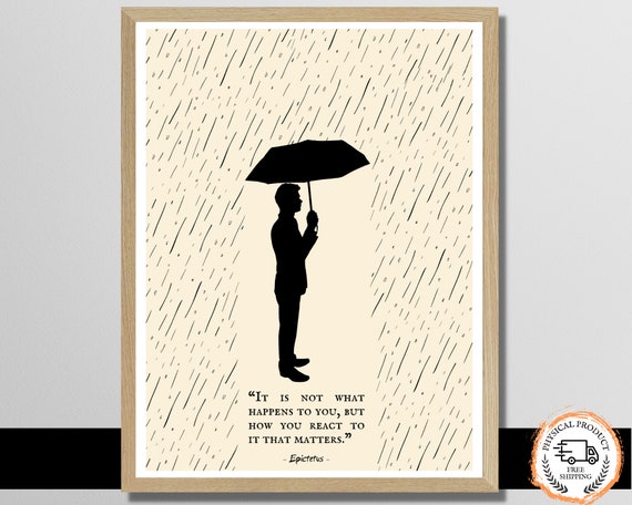 Epictetus Quote Art Dichotomy of Control it is Not What - Etsy