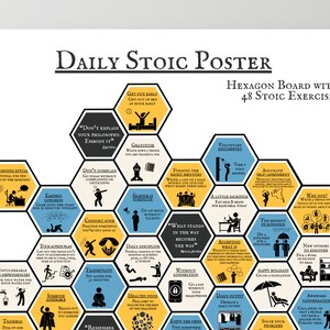 Practical Stoicism Daily Stoic Workout Poster Stoic | Etsy