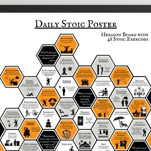 Daily Stoic Exercises Poster Printable, Practical Stoic Tools to ...