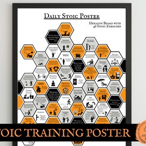 Daily Stoic Exercises Poster Printable, Practical Stoic Tools to ...