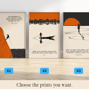 Stoicism Wall Set of 3 Stoic Prints Stoic Philosophy Modern Home Decor ...