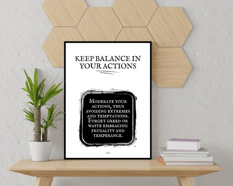 Life Balance Definition Rules of Life Motivational Quote - Etsy