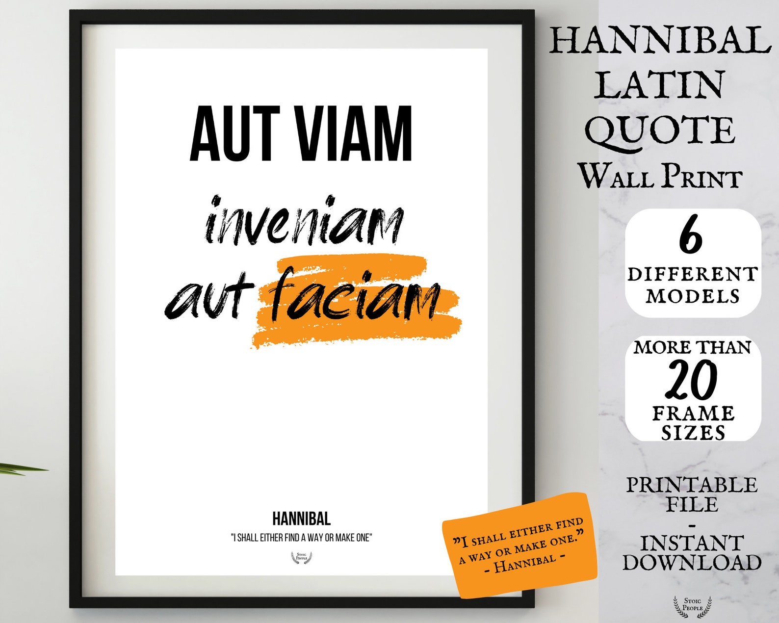 Latin Poster Roman Quote Decor Positive Latin Quote Office | Etsy