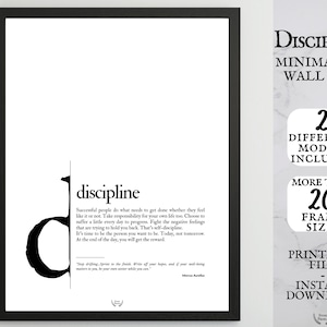 Self Discipline Quote Printable Positive Discipline Prints - Etsy