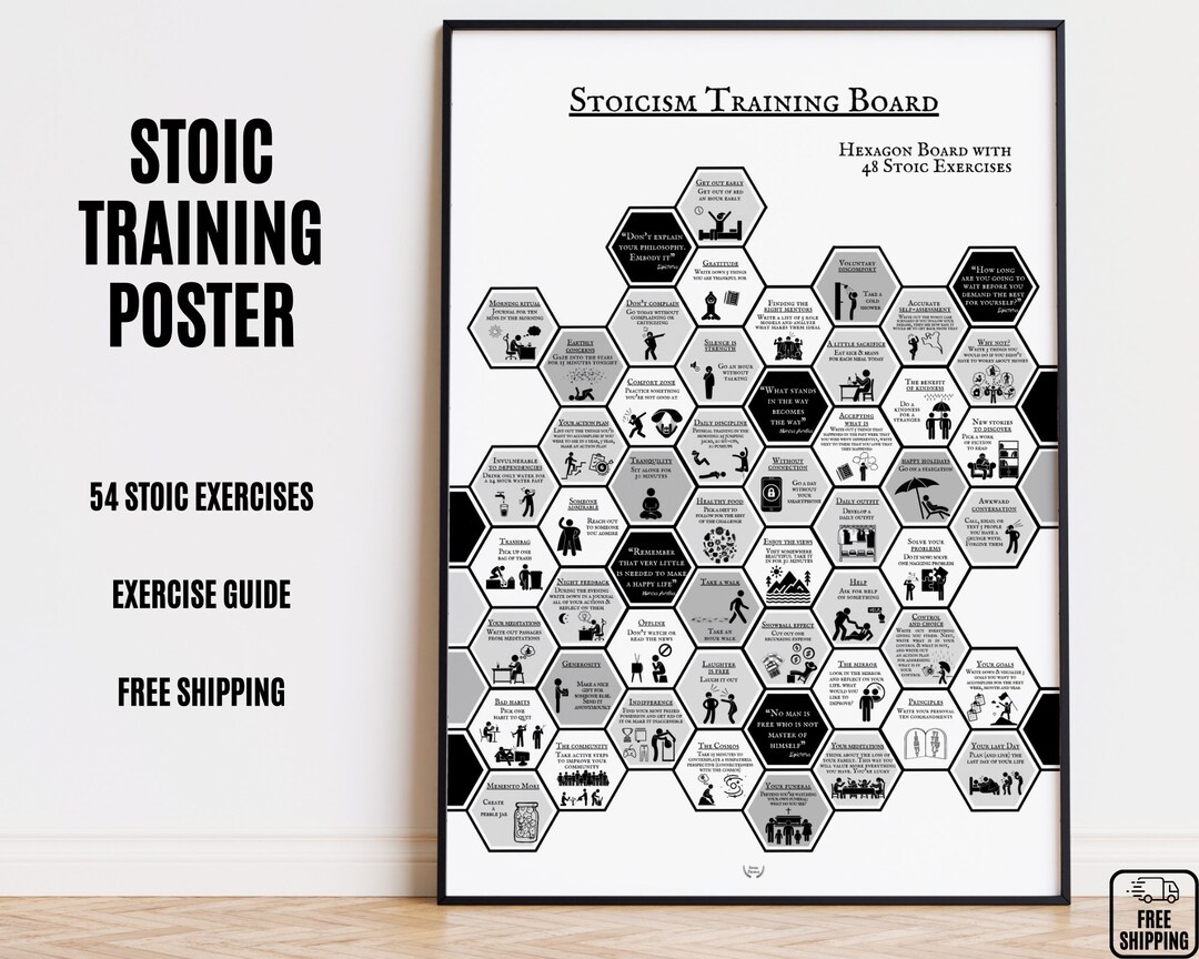 Stoic Discipline Workout Planner: Stoicism Training Board - 54 ...