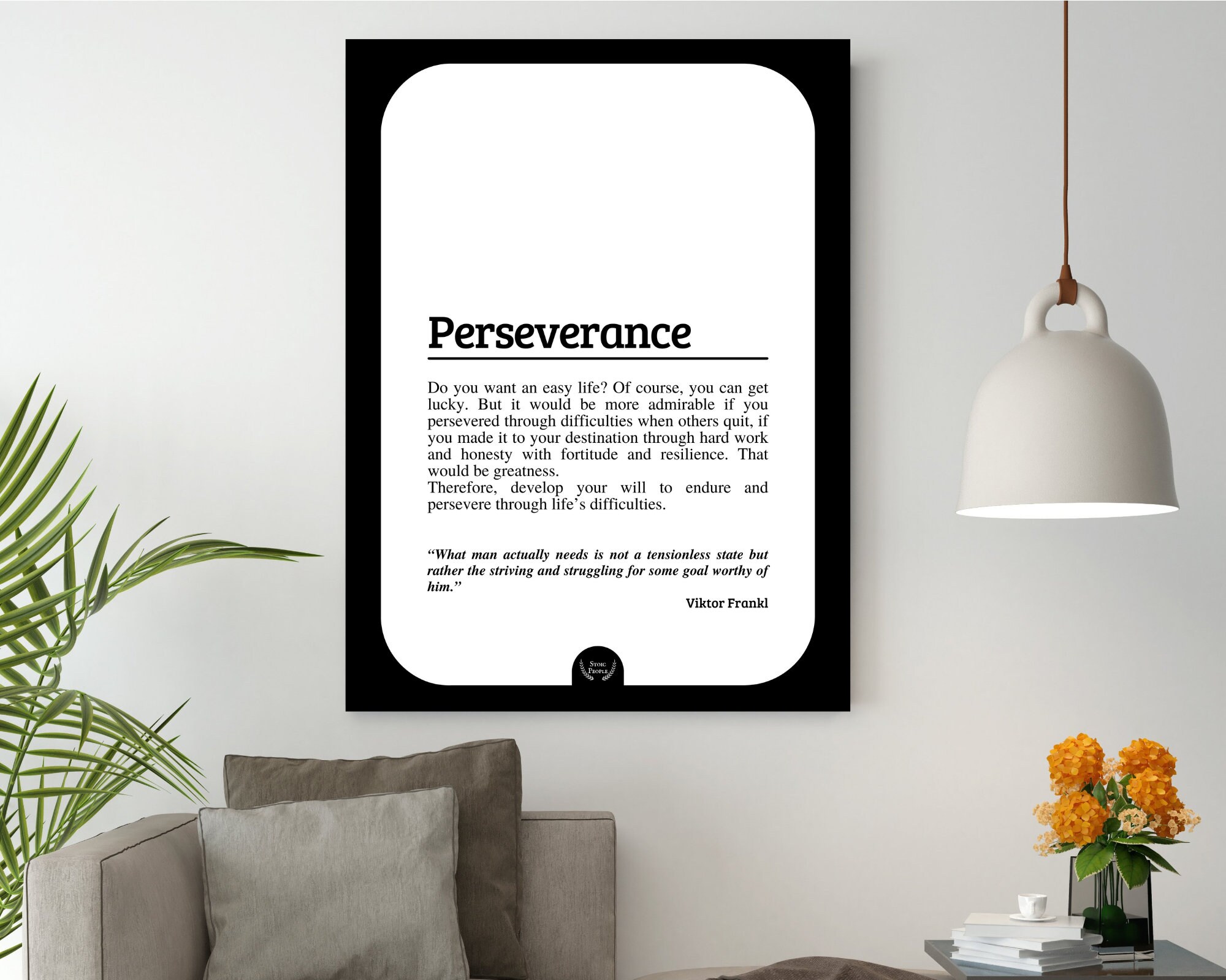 Perseverance Poster Determination Quote Wall Art Tenacity - Etsy