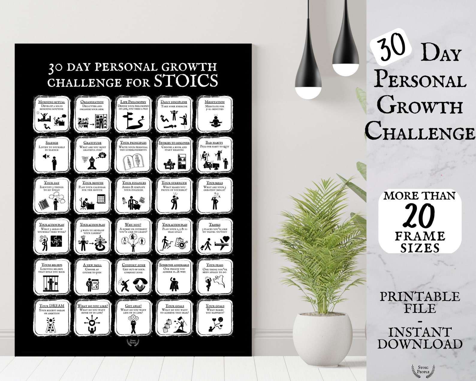 Daily Stoic Exercises Monthly Challenge of Stoicism Personal - Etsy