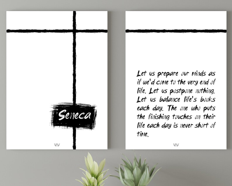 Stoicism Wall Art Seneca Quote Posters Printable Stoicism | Etsy