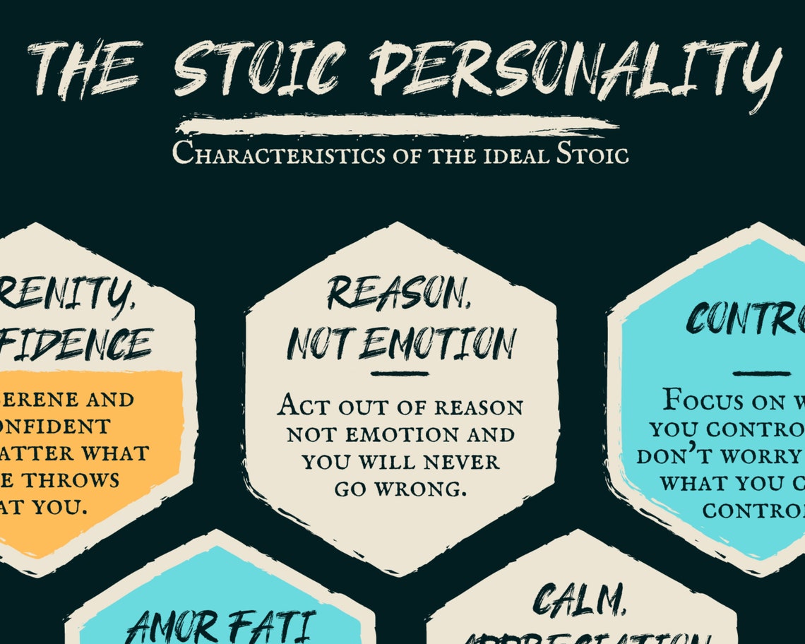 Daily Stoic Rules for Life Stoicism Art Stoic Teachings | Etsy