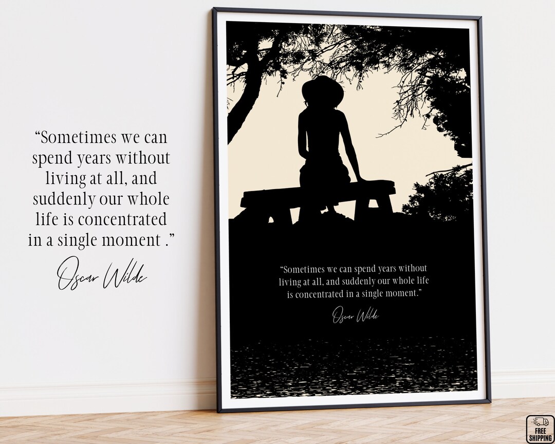 Oscar Wilde Quote Art Print: Stoic Literary Poster - Etsy