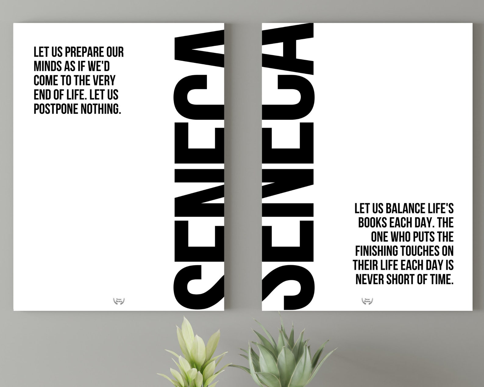 Seneca Quote Poster Seneca Home Decor Seneca Stoic Wall Print | Etsy