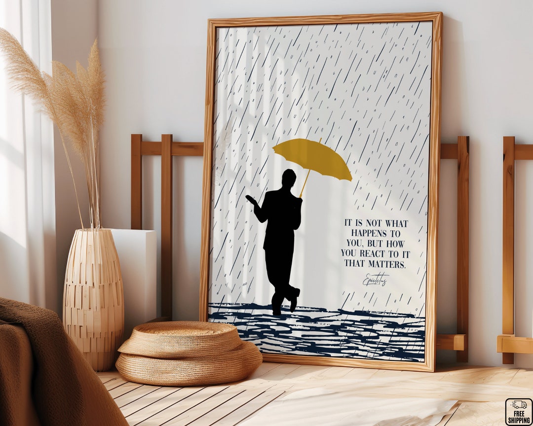 Epictetus Stoic Quote Poster: Dichotomy of Control, Stoic Gift - Etsy