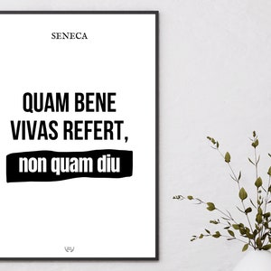 Poster Latin Quote Wall Decor Latin Phrase Wall Art Latin Quote Decor ...