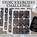 Stoicism Exercise Card Deck Stoic Card Deck for Self - Etsy