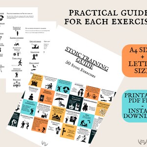 Modern Stoicism Training Board, Daily Stoic Exercises Poster Printable ...