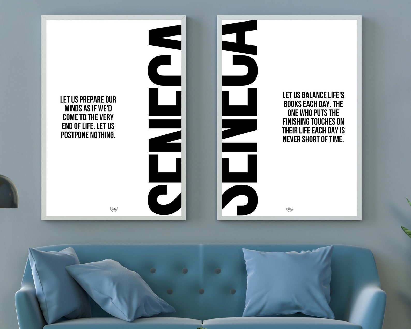 Seneca Quote Poster Seneca Home Decor Seneca Stoic Wall Print | Etsy