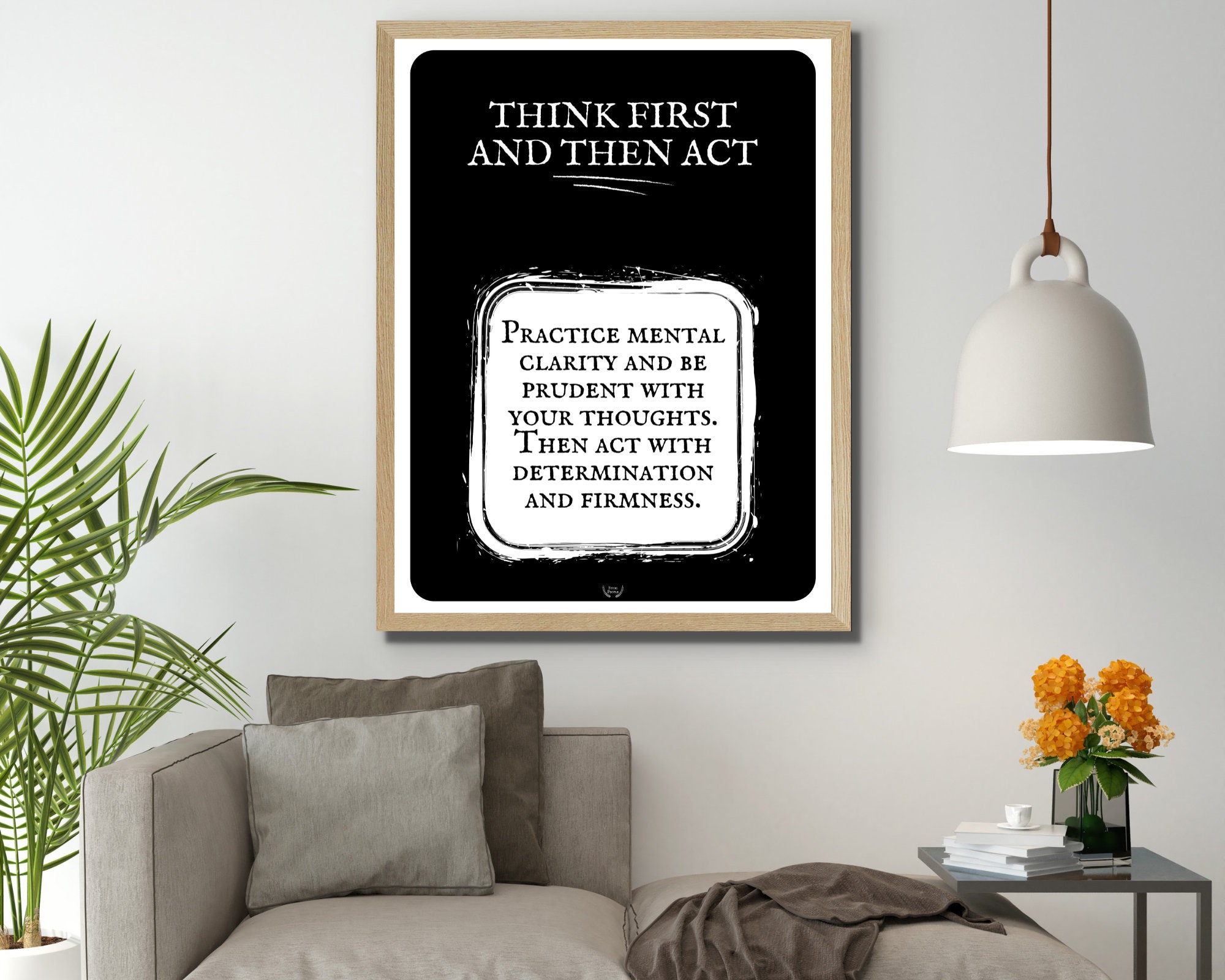 Self-reflection Quote Growth Mindset Poster Stoic Rules for | Etsy