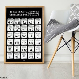 Daily Stoic Exercises, Monthly Challenge of Stoicism, Personal Growth ...