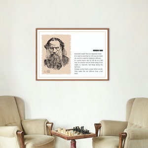 Leo Tolstoy Memento Mori Definition Art Print, Meaning of Memento Mori ...