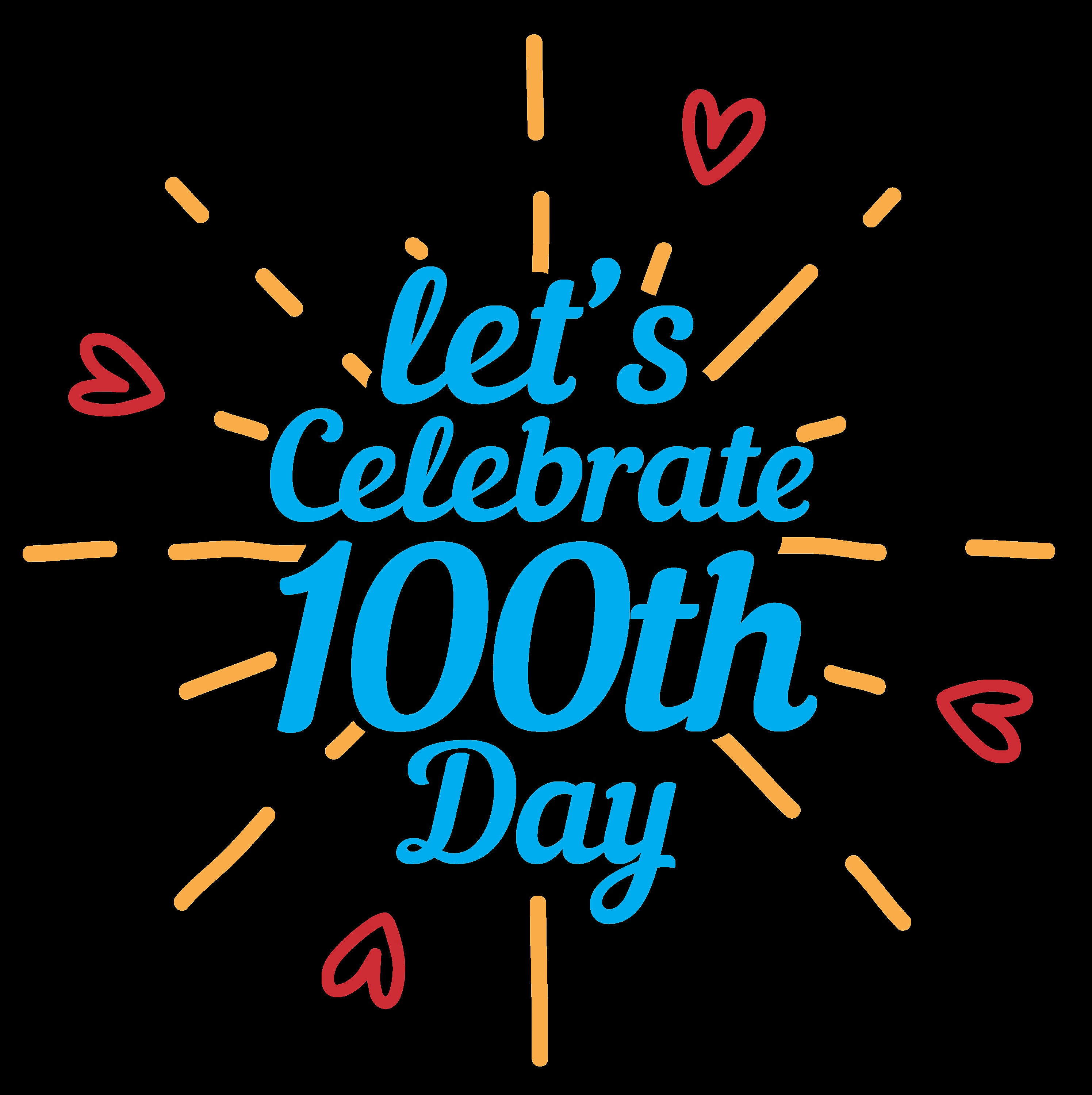 Lets Celebrate 100th Day 100th Day Digital Print Etsy