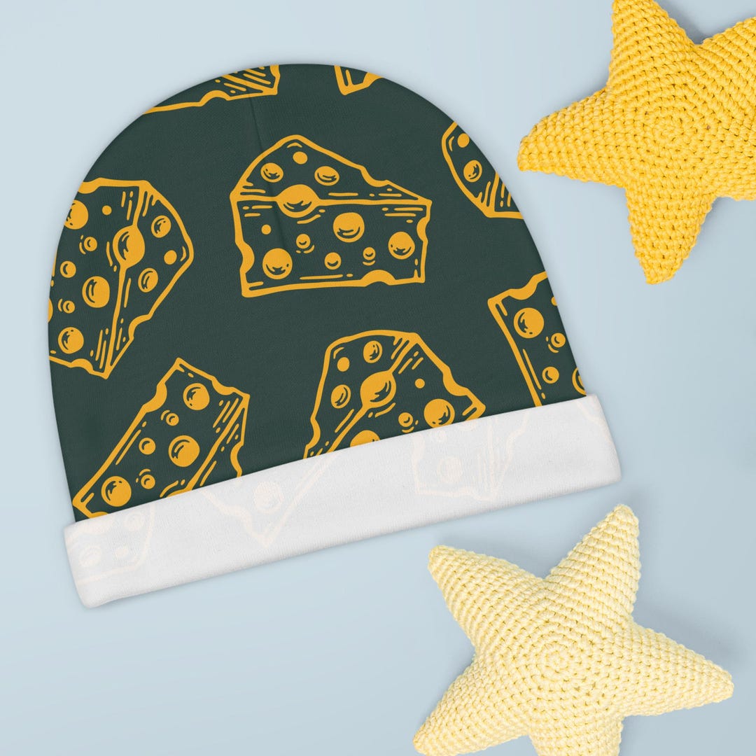 Green Bay Cheese Head Newborn Baby Beanie - Etsy