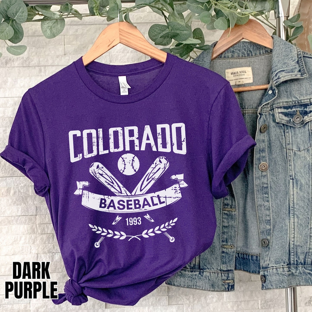 Vintage Style Colorado Baseball Apparel, T-shirt, Crewneck Sweatshirt ...