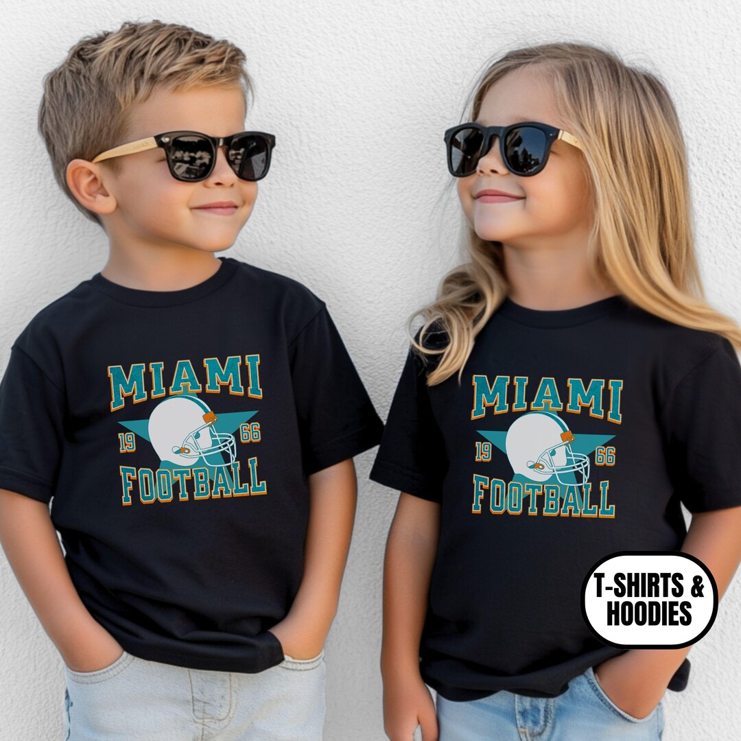 Toddler Distressed Vintage Style Miami Football Apparel, Boys & Girls ...