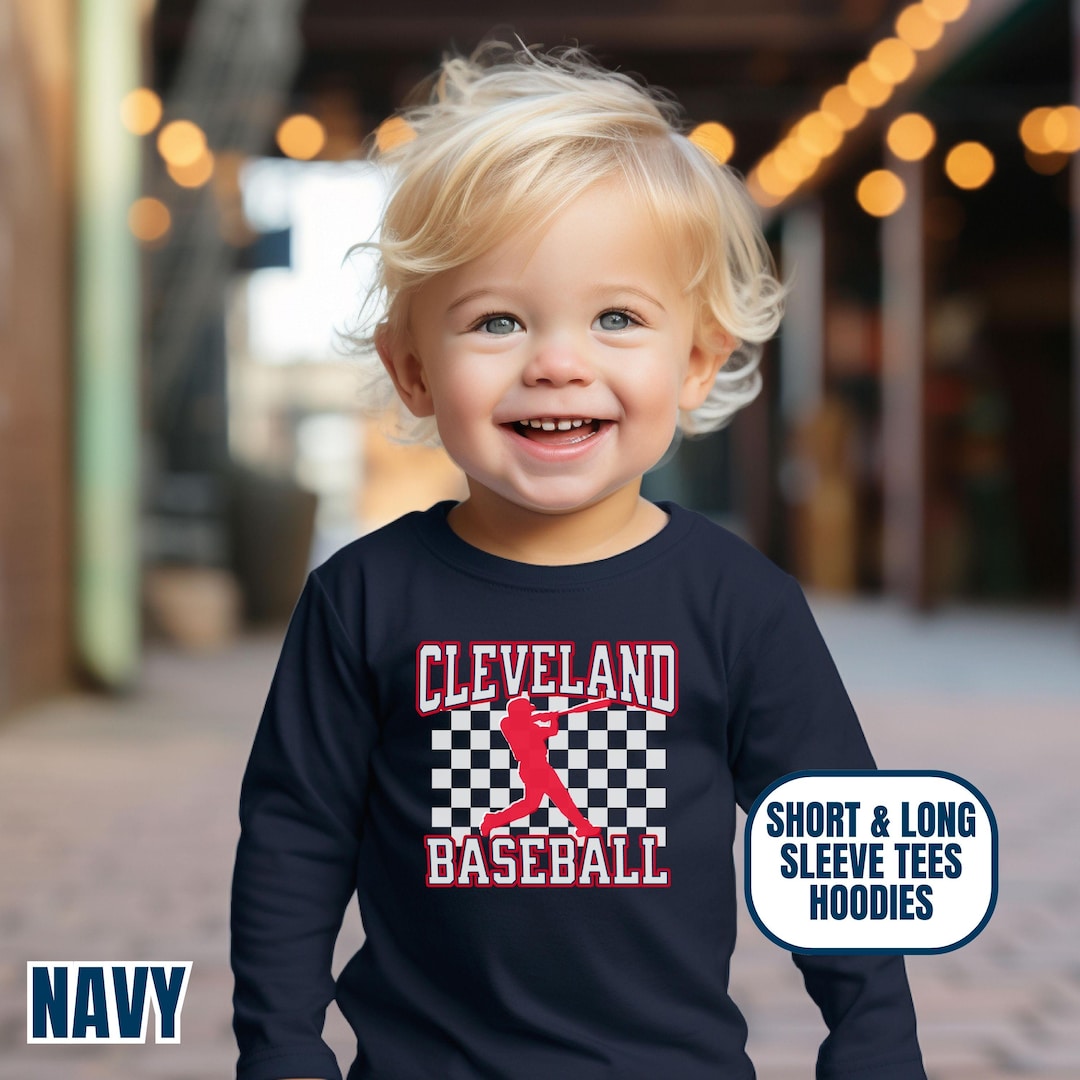 Toddler Checkered Cleveland Baseball Apparel, Boys/ Girls Tshirts ...