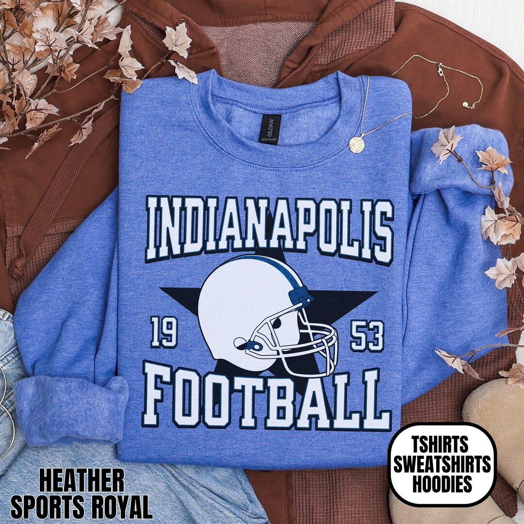 Vintage Distressed Style Indianapolis Football Apparel, Mens & Womens T ...