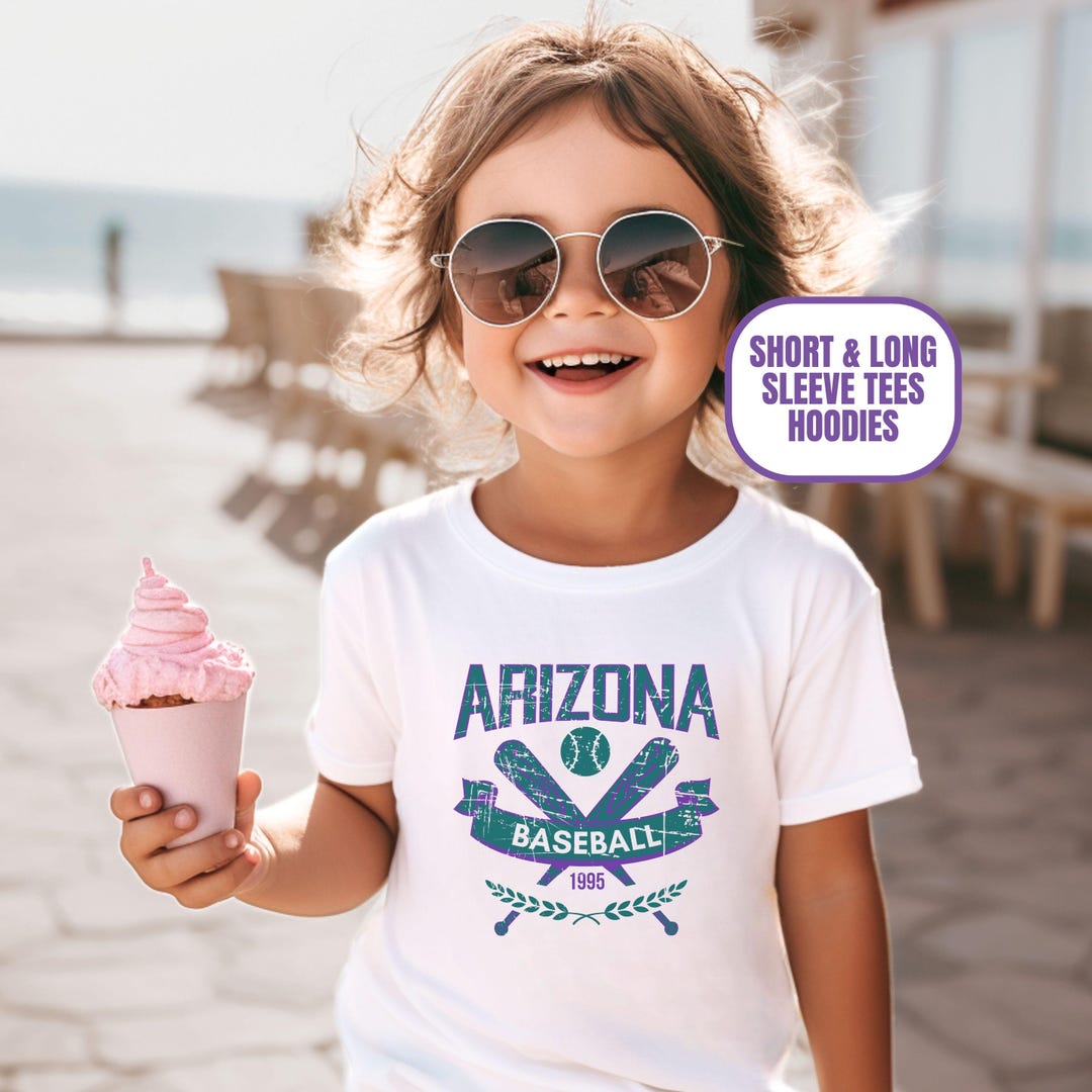 Toddler Vintage Style Arizona Baseball Apparel, Boys & Girls Short and ...