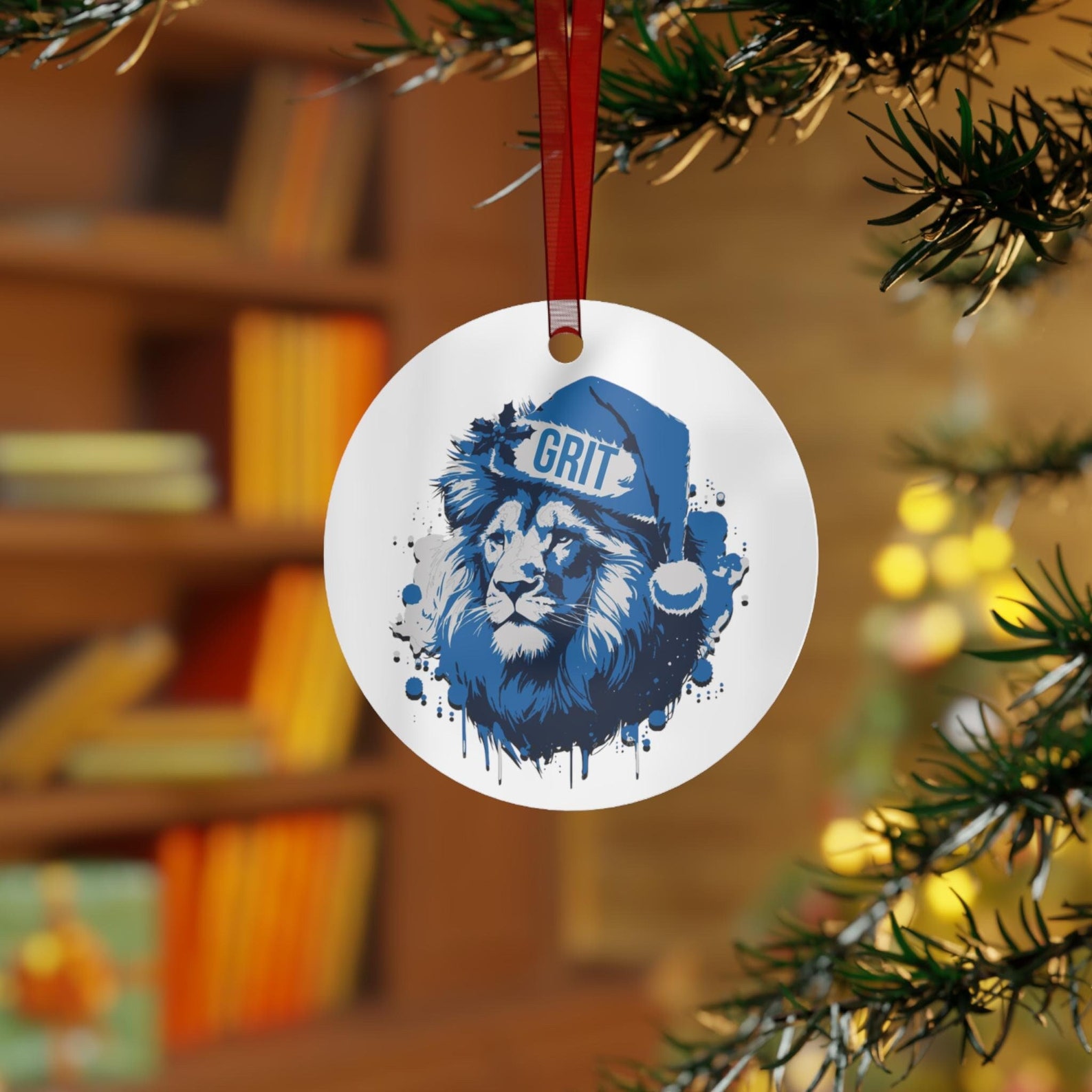 Personalized Detroit Football Christmas Tree Ornament, Customized ...