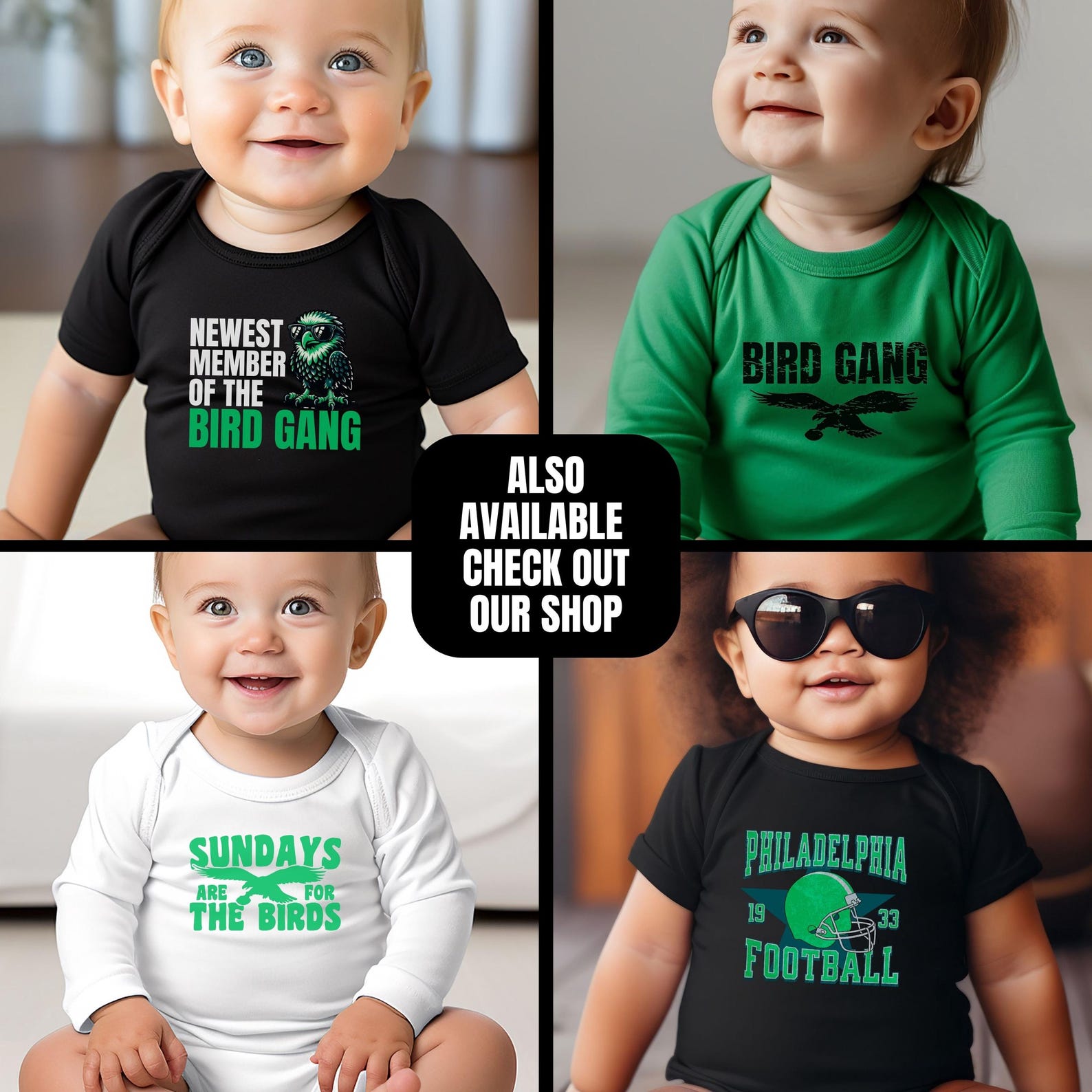 Infant Distressed Philadelphia Football Shirt Bodysuit, Gift for ...