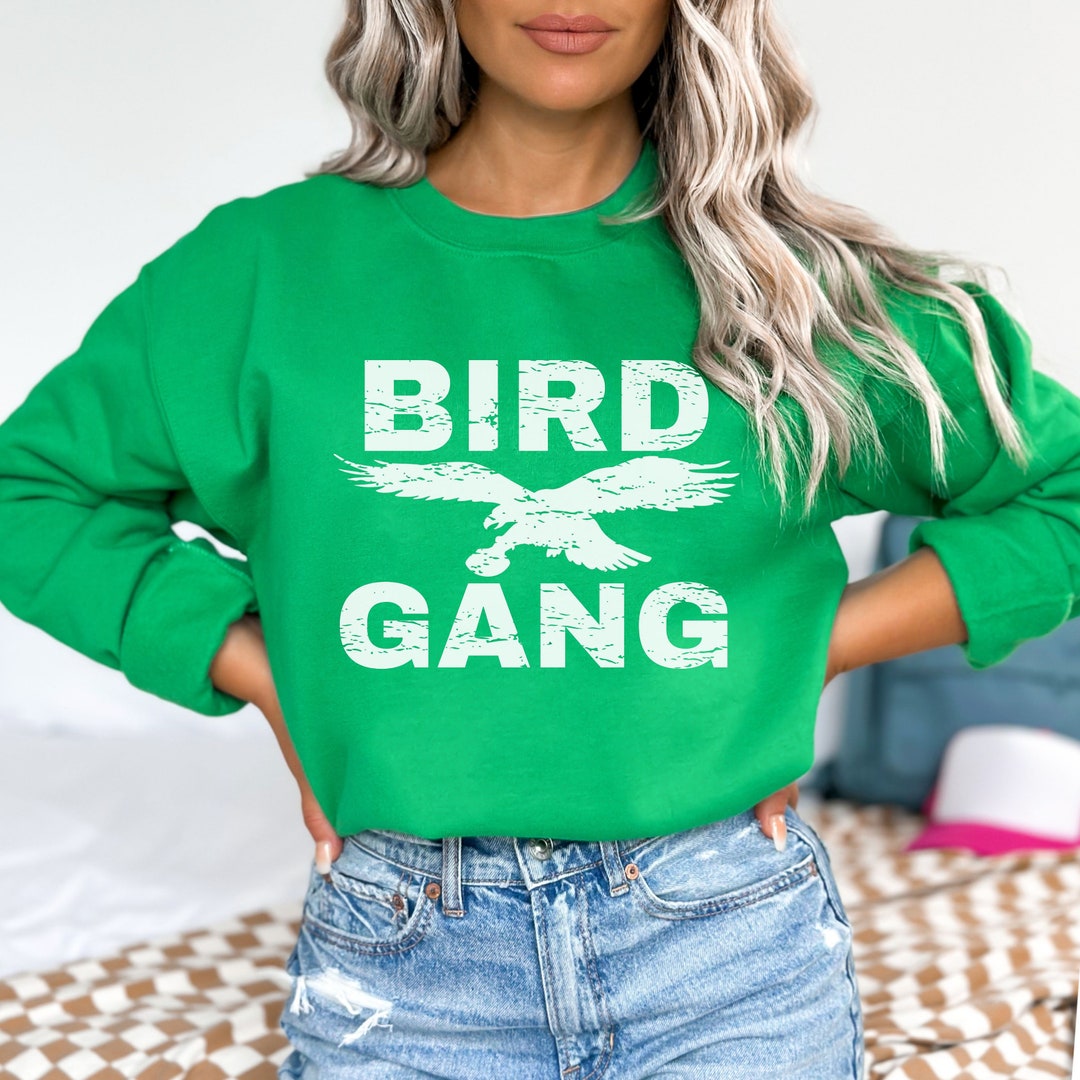 Distressed Bird Gang Crewneck Sweatshirt, Vintage Style Philadelphia ...