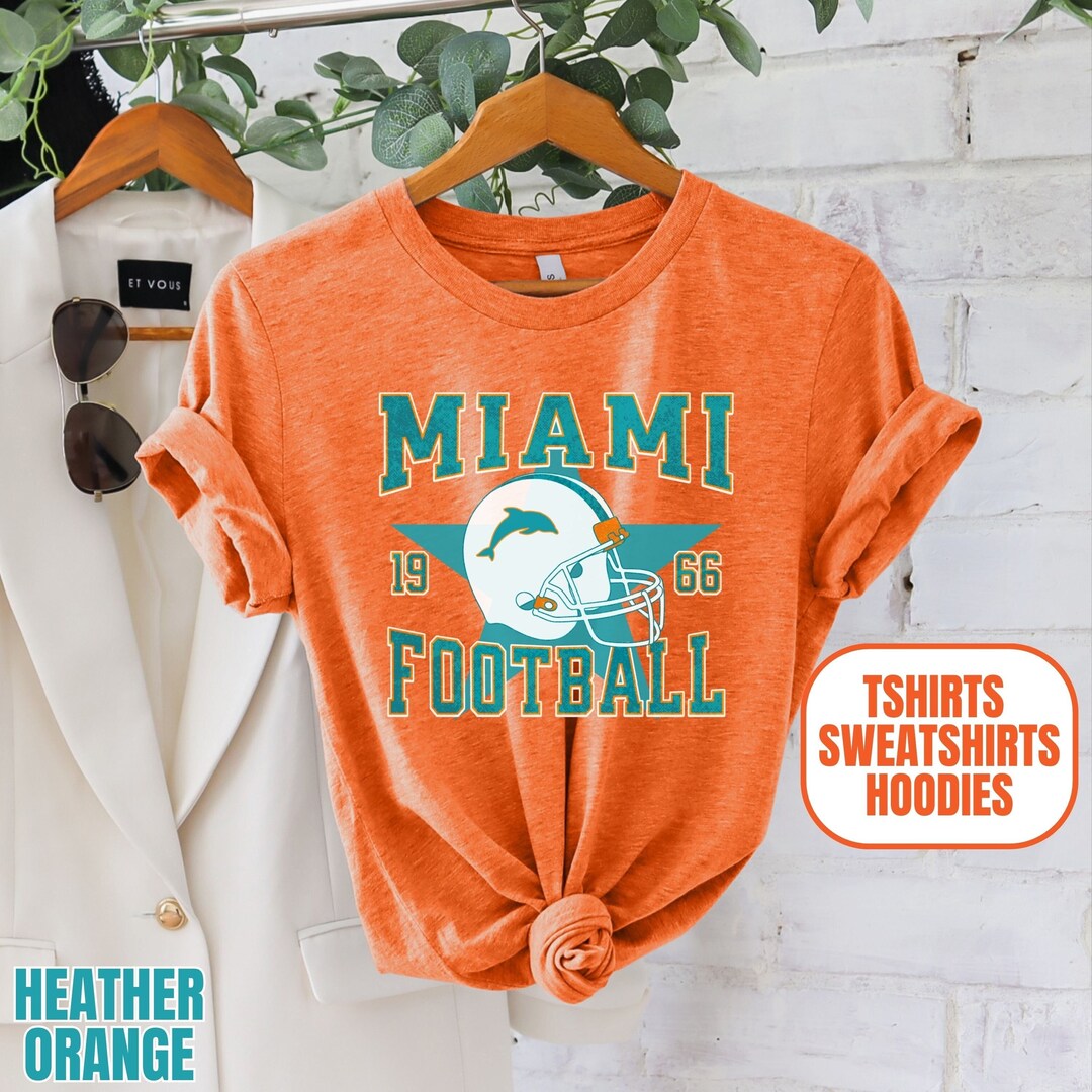 Distressed Vintage Style Miami Football Apparel, Mens & Womens Tee ...