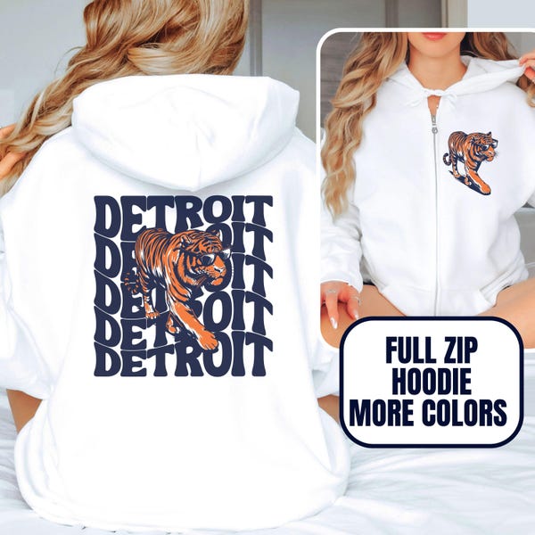 Zip up Detroit Jacket - Etsy